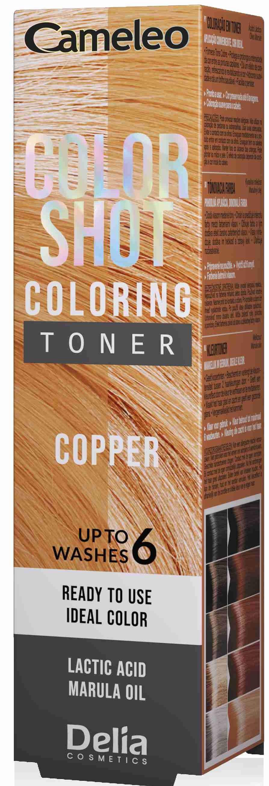 Delia Cosmetics Cameleo Color Shot toner copper 60ml